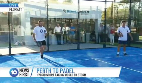 Padel Perth first TV appearance - Play Padel
